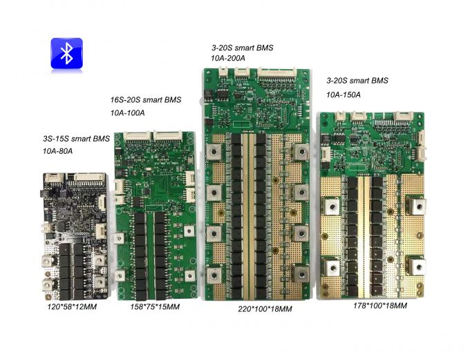 4s Bms Lifepo4 Battery 12v 100ah 200a 300a Common Port With Balance