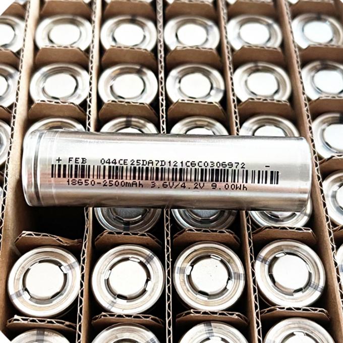 18650 3.7V 2500mah 3C Lithium Ion Battery Cell Rechargeable 800times